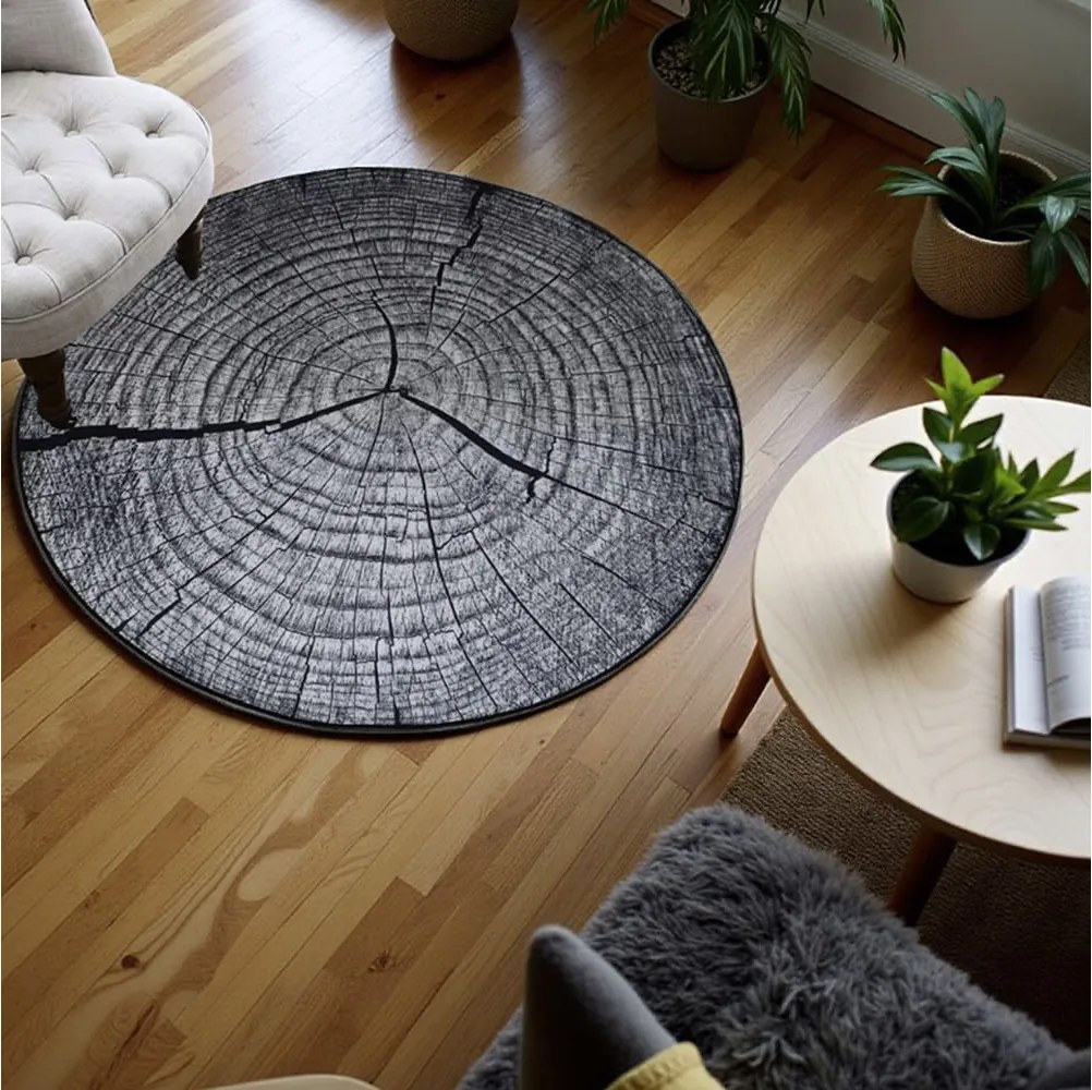 TZ Kruhový vzorovaný koberec Neo Rozměr: 90 cm