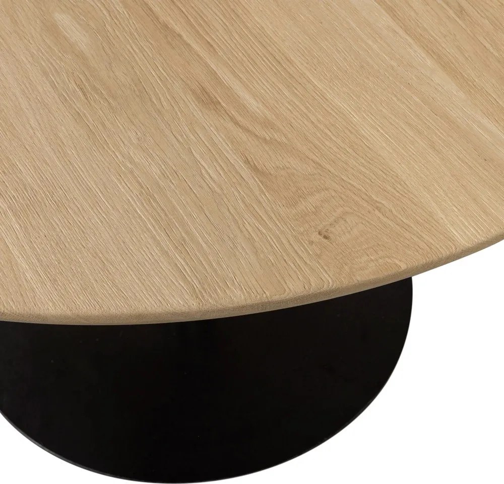 Kulatý jídelní stůl s deskou z dubového dřeva ø 120 cm Tablo – WOOOD