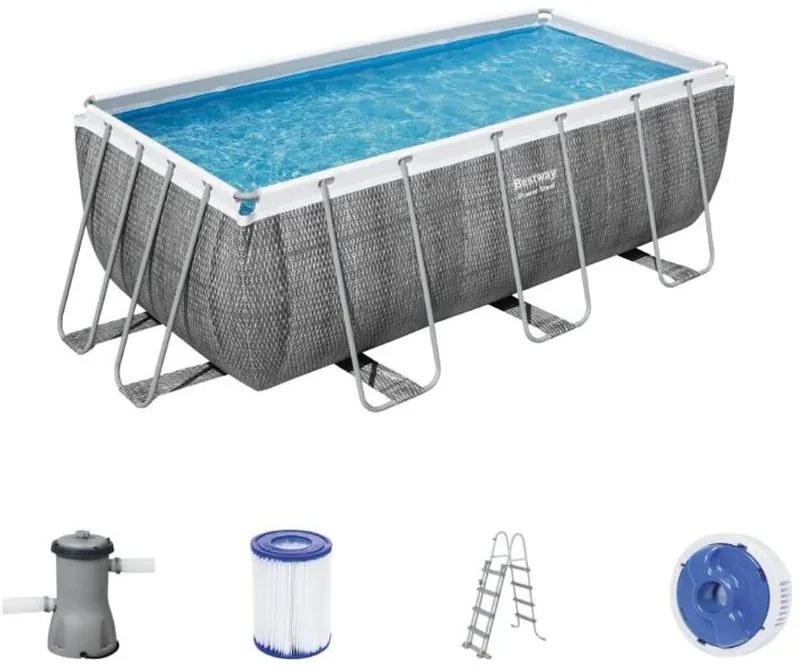 BESTWAY Power Steel Bazénový set 412 x 201 x 122 cm, kartušová filtrace 56722