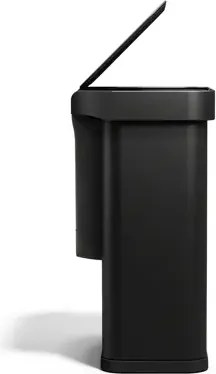 Simplehuman SENSOR černá ocel / Odpadkový koš / Bezdotykový / Hlasové