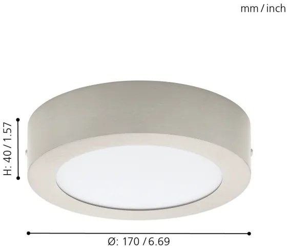 Eglo 94523 - LED Stropní svítidlo FUEVA 1 LED/10,9W/230V