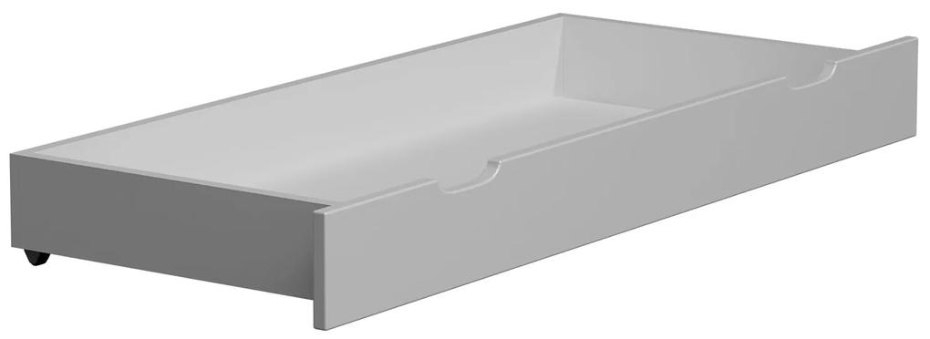 Borovice šuplík pod postel 150 cm bílý