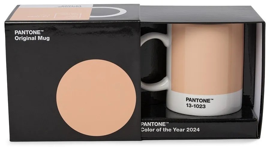 Broskvový porcelánový hrnek 375 ml Peach Fuzz 13-1023 – Pantone