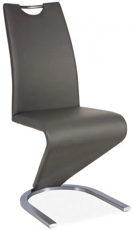 Casarredo Jídelní čalouněná židle H-090 šedá/ocel