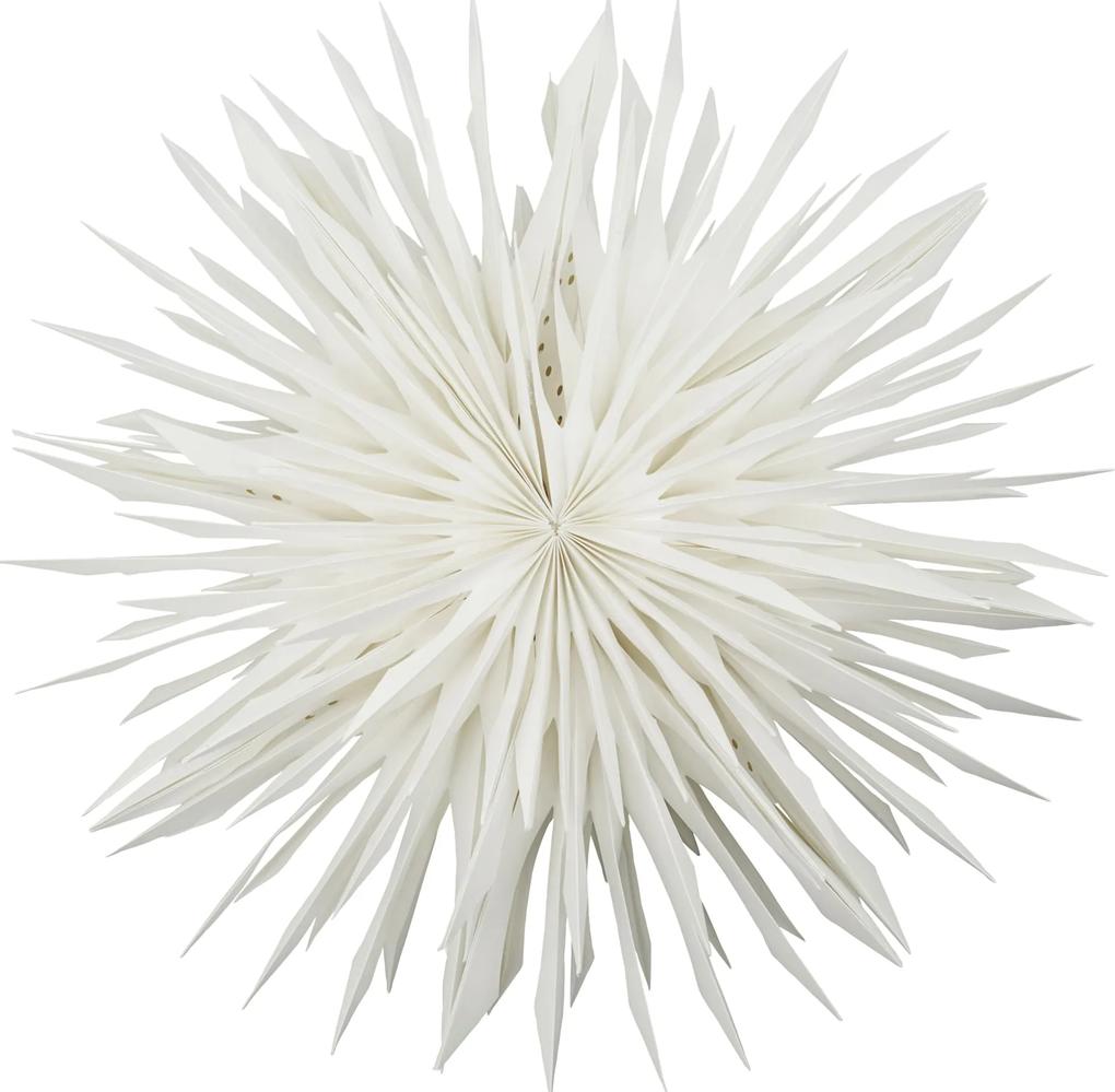 House Doctor Závěsná papírová hvězda Reef Off White 50 cm, bílá barva, papír