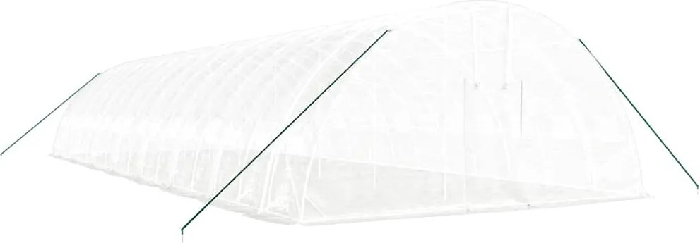 Skleník s ocelovým rámem bílý 96 m² 16 x 6 x 2,85 m 3188122