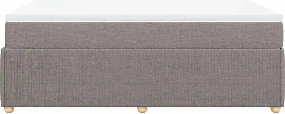 Box spring postel s matrací taupe 120x190 cm textil 3285557