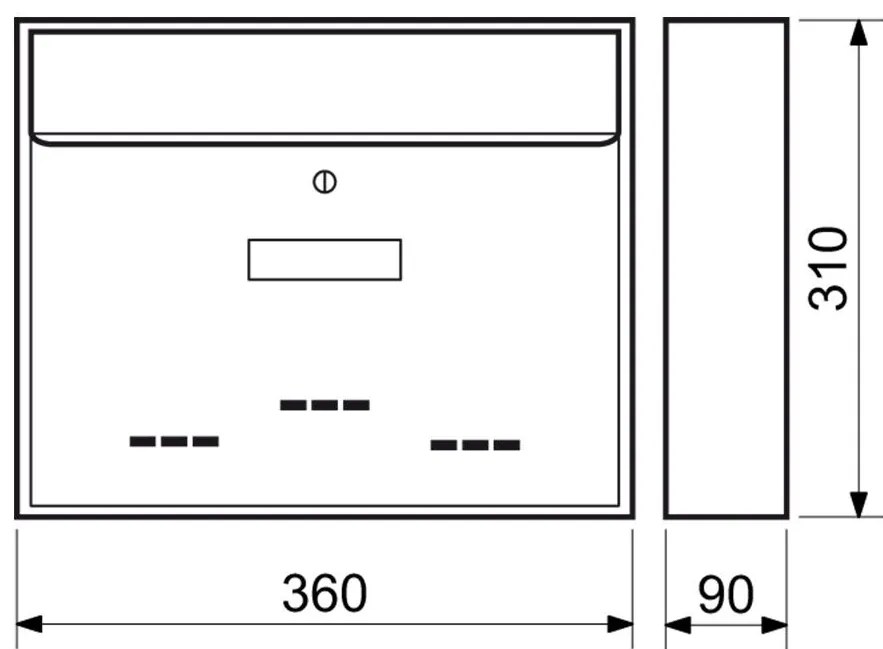 Richter Czech Poštovní schránka ocelová BK.31.D.S