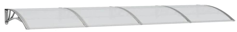 vidaXL Vchodová stříška šedá 350 x 100 cm polykarbonát