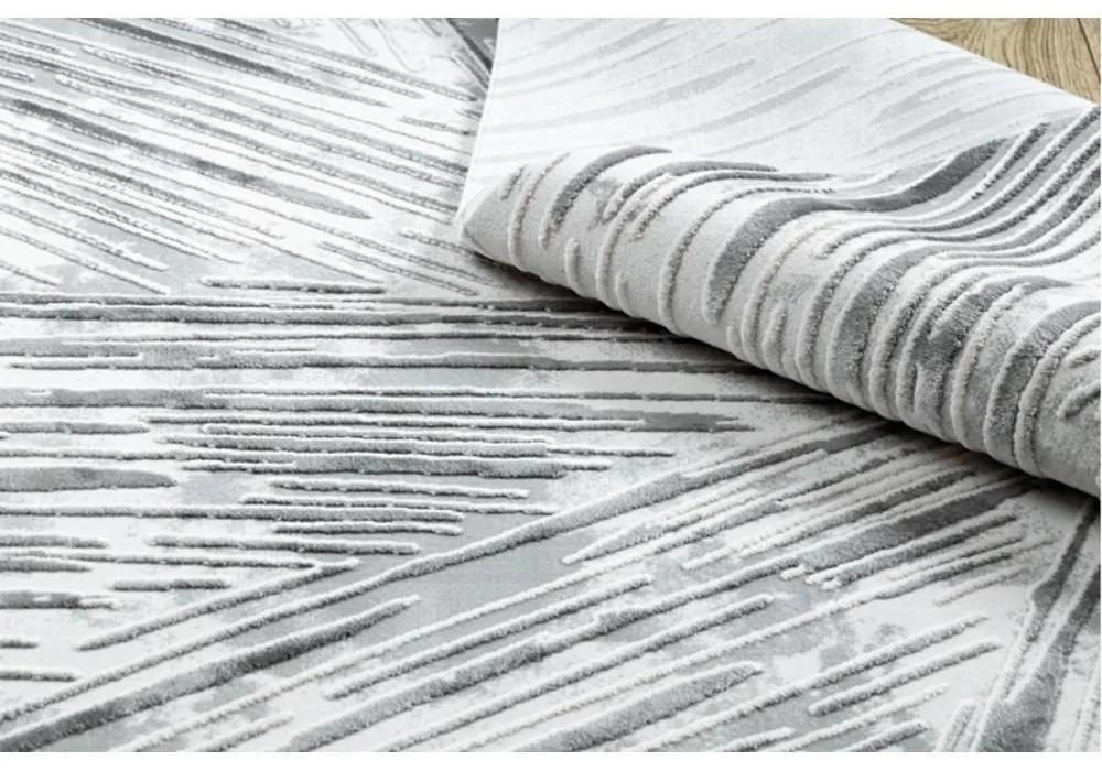 Luxusní kusový koberec akryl Zoe šedý 160x230cm
