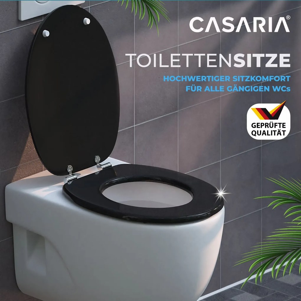 WC sedátko s automatickým spouštěním černé 108584