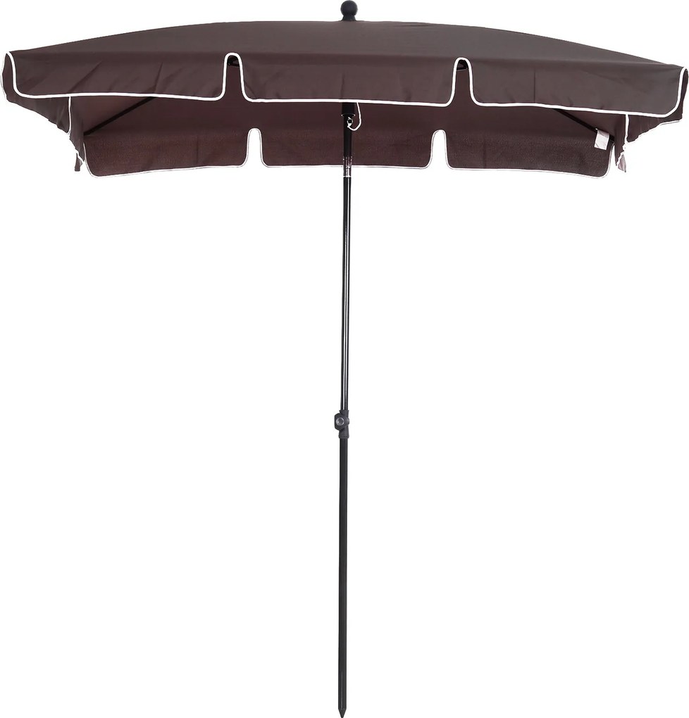 Zahradní slunečník Outsunny z hliníku 198x130x245 cm s nastavitelným sklonem pro terasu, patio a venkovní kavárnu | Aosom