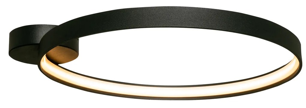 Moderní LED stropní lampa Circle 55 černá