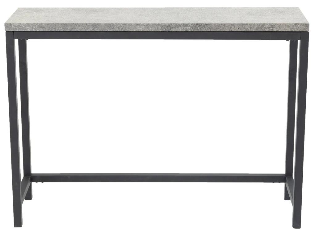 Odkládací stolek Rise, černý, 30x110