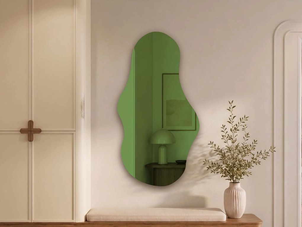 Zelené zrcadlo Base B44 40×76