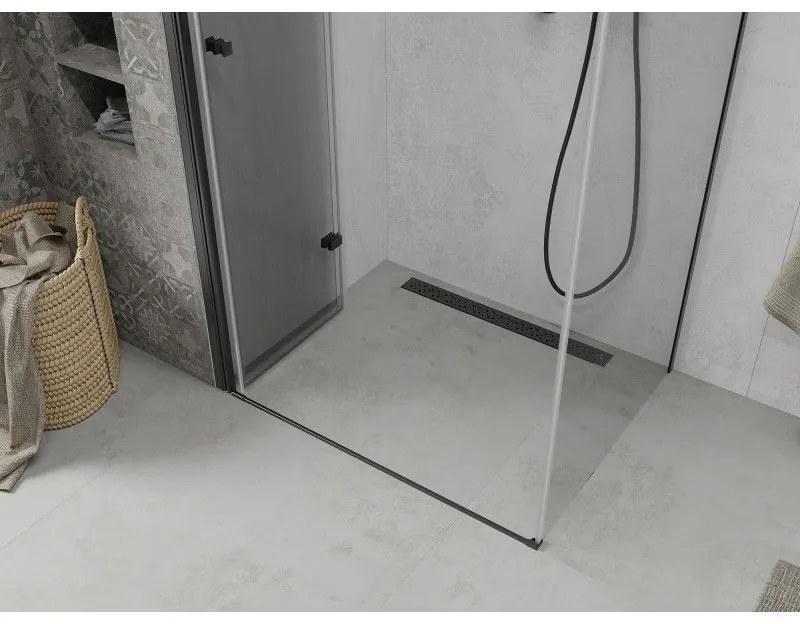 Mexen Lima sprchový kout 70x80 cm, průhledná, černá, 856-070-080-70-00