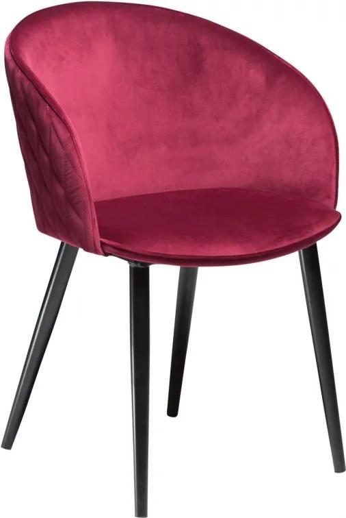 Židle DanForm Dual, samet, červená