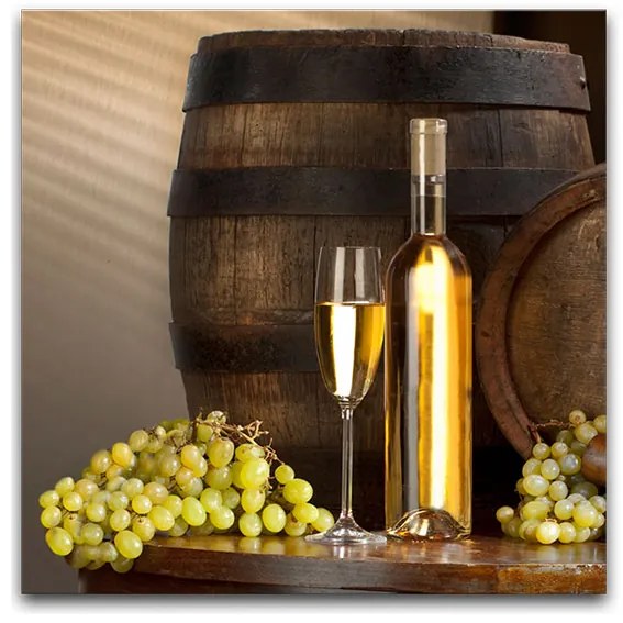 Obraz na skle Styler  -  Wine Wine 3 - 30x30 cm