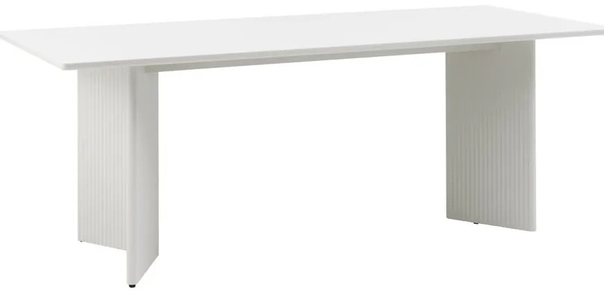 Světle šedý jídelní stůl 90x200 cm Palma – Unique Furniture