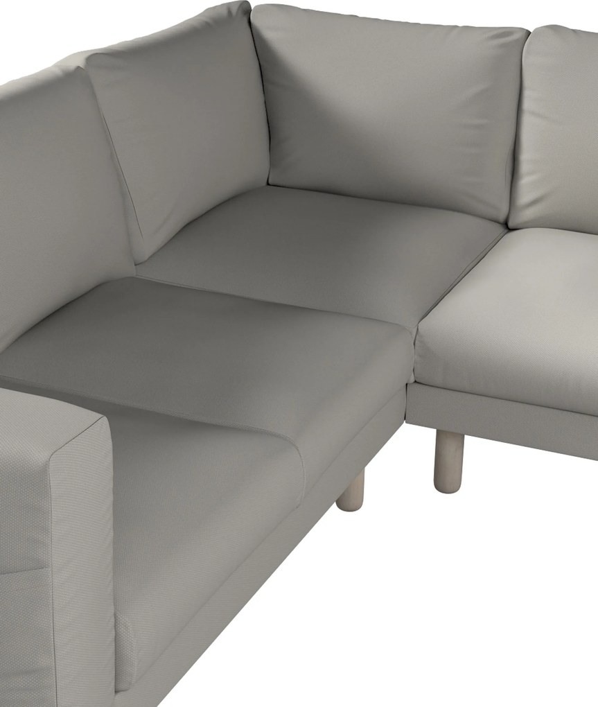 Potah na pohovku IKEA Norsborg rohová 4-místná barva šedá látka pletený vzor