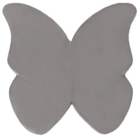 Dětská variabilní podložka na hraní motýl šedá 125 cm