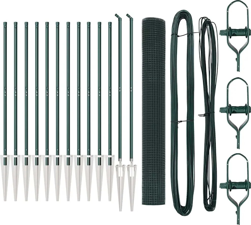 Svařované drátěné ploty s hroty 25 x 1,4 m Ocel potažená PVC 3352088