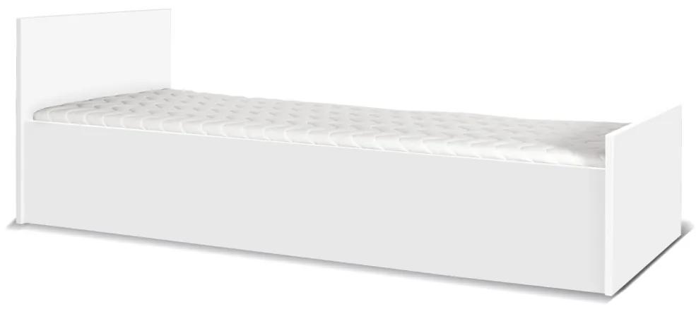 MARIDEX Postel - MAXIMUS M28, 80x200 cm, matná bílá