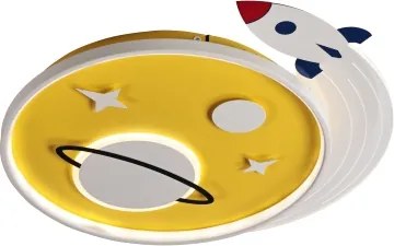 Brilagi -LED Dětské stropní svítidlo STARSHIP LED/64W/230V 3000/4500/6000K žlutá