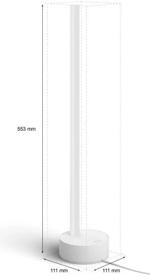 Philips - LED RGB Stmívatelná stolní lampa Hue LED/12W/230V 2000-6500K bílá