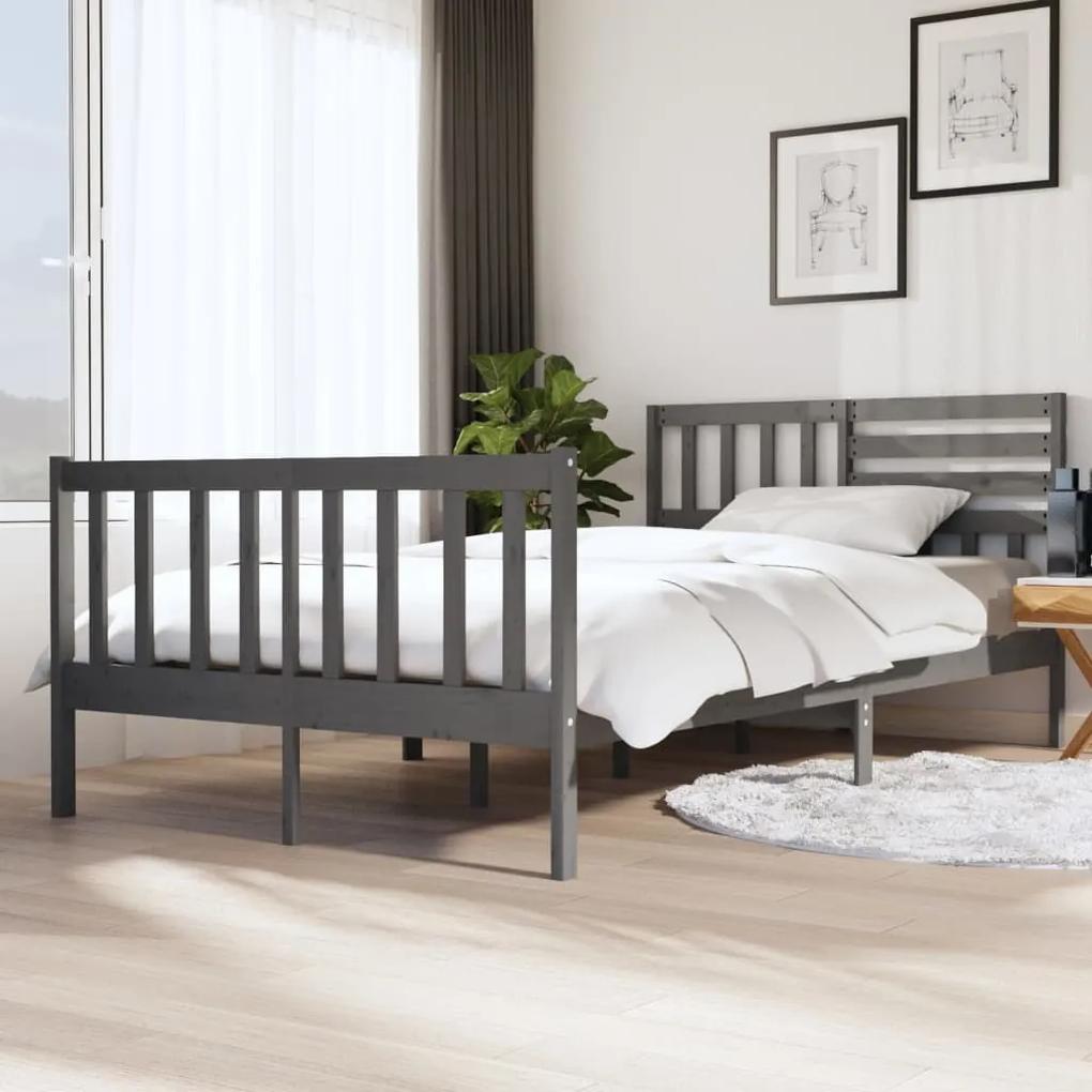 vidaXL Rám postele masivní dřevo 120 x 200 cm [3101149] Barva: Černá