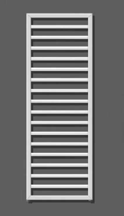 Zehnder Subway - Koupelnový radiátor 126x60 cm, rovný, středové připojení 5 cm, bílý lak SUB-130-060