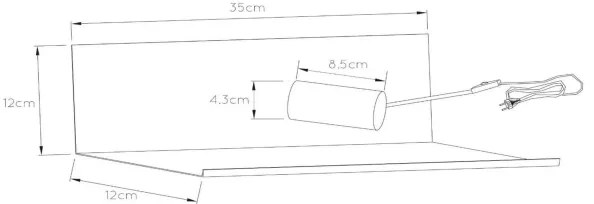 Lucide 06218/01/31 - Nástěnné svítidlo SEBO 1xE27/40W/230V bílá