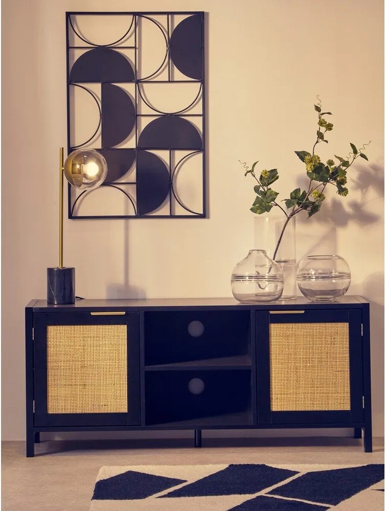 Černý TV stolek 120x52x38 cm Sherman – Premier Housewares