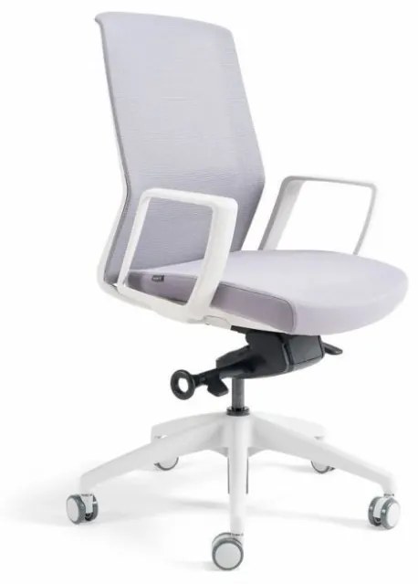 Kancelářská ergonomická židle BESTUHL J17 WHITE — více barev Červená