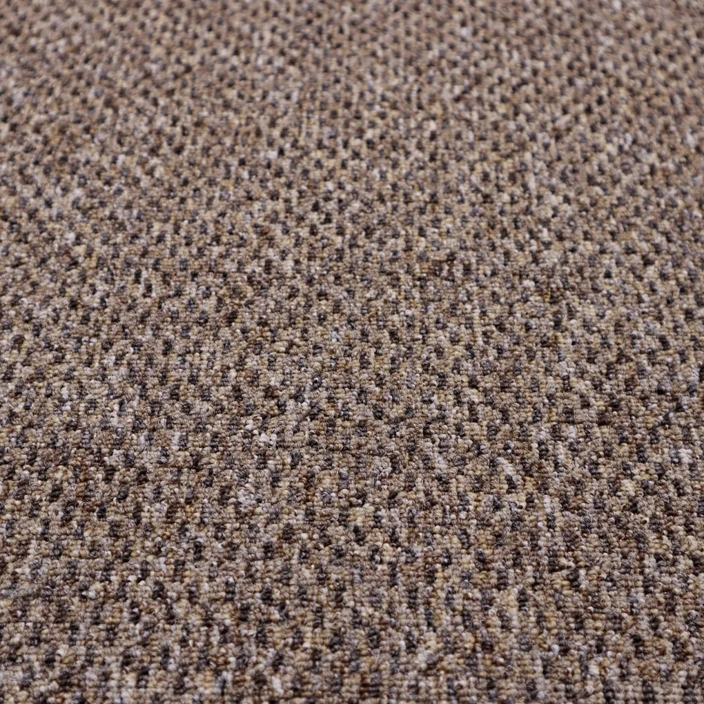 Timzo, Metrážový koberec Rubin 2117 brown, na míru, šíře 4m, hnědá, ab (mřížka), chodba / předsíň