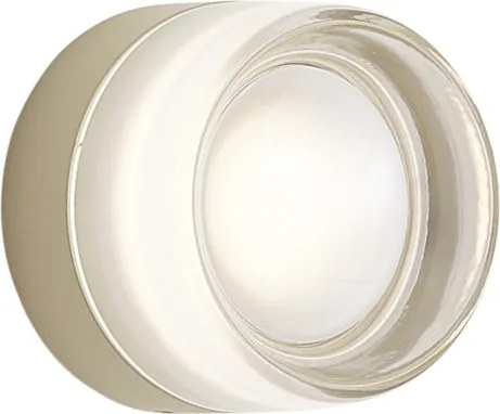 Designová nástěnná lampa béžová s opálovým sklem IP44 - Michele