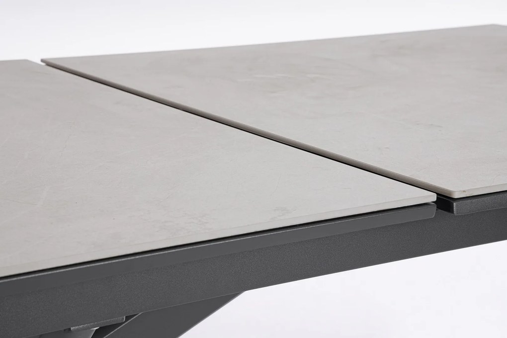 BIZZOTTO Rozkládací jídelní stůl PASCAL 200-260x100 cm antracit