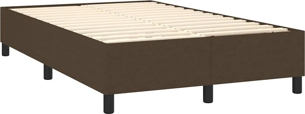 Rám postele s boxspringem tmavě hnědá 120 x 200 cm textil 3120849