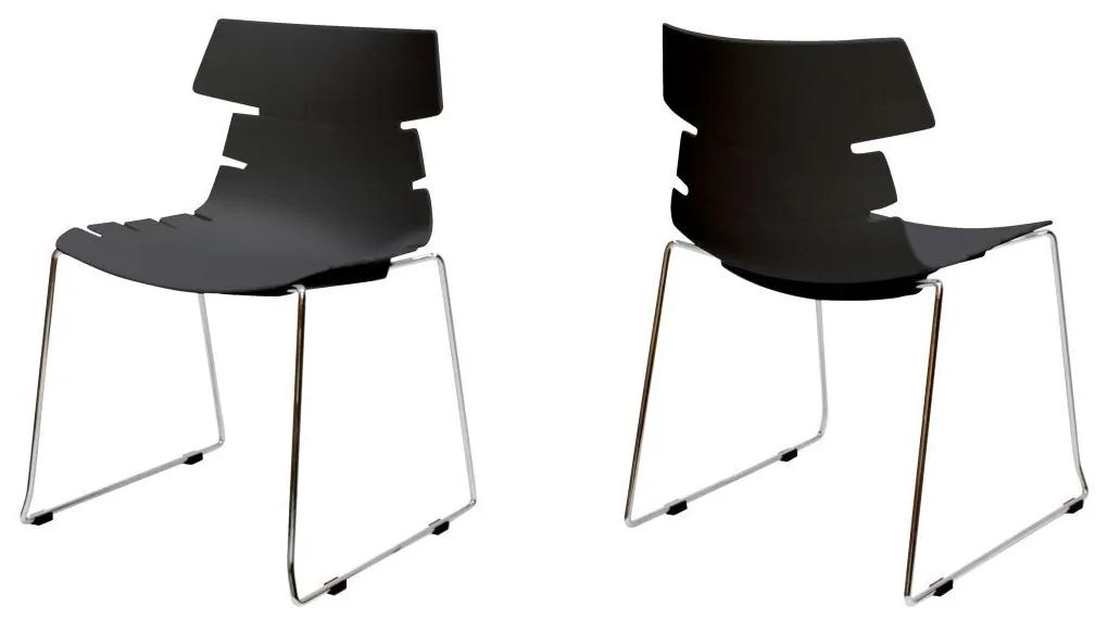 Designová židle Dollie / černá