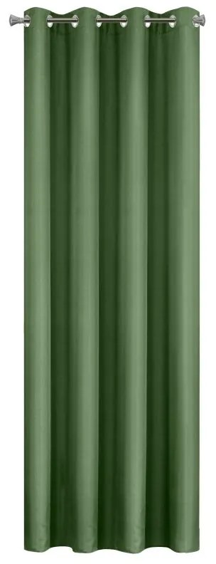 Zelený závěs na kroužcích ADORE 140x250 cm