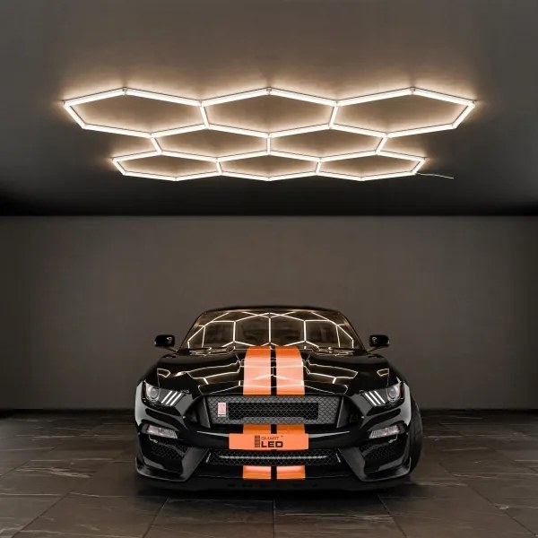 LED Stropní svítidlo LED/350W/85-265V 4000K 313x298 cm CRI 90 IP44 bílá