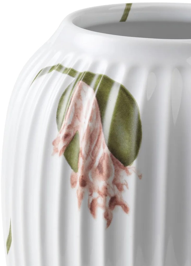 KÄHLER Porcelánová váza Hammershøi Poppy 20 cm, růžová barva, bílá barva, porcelán