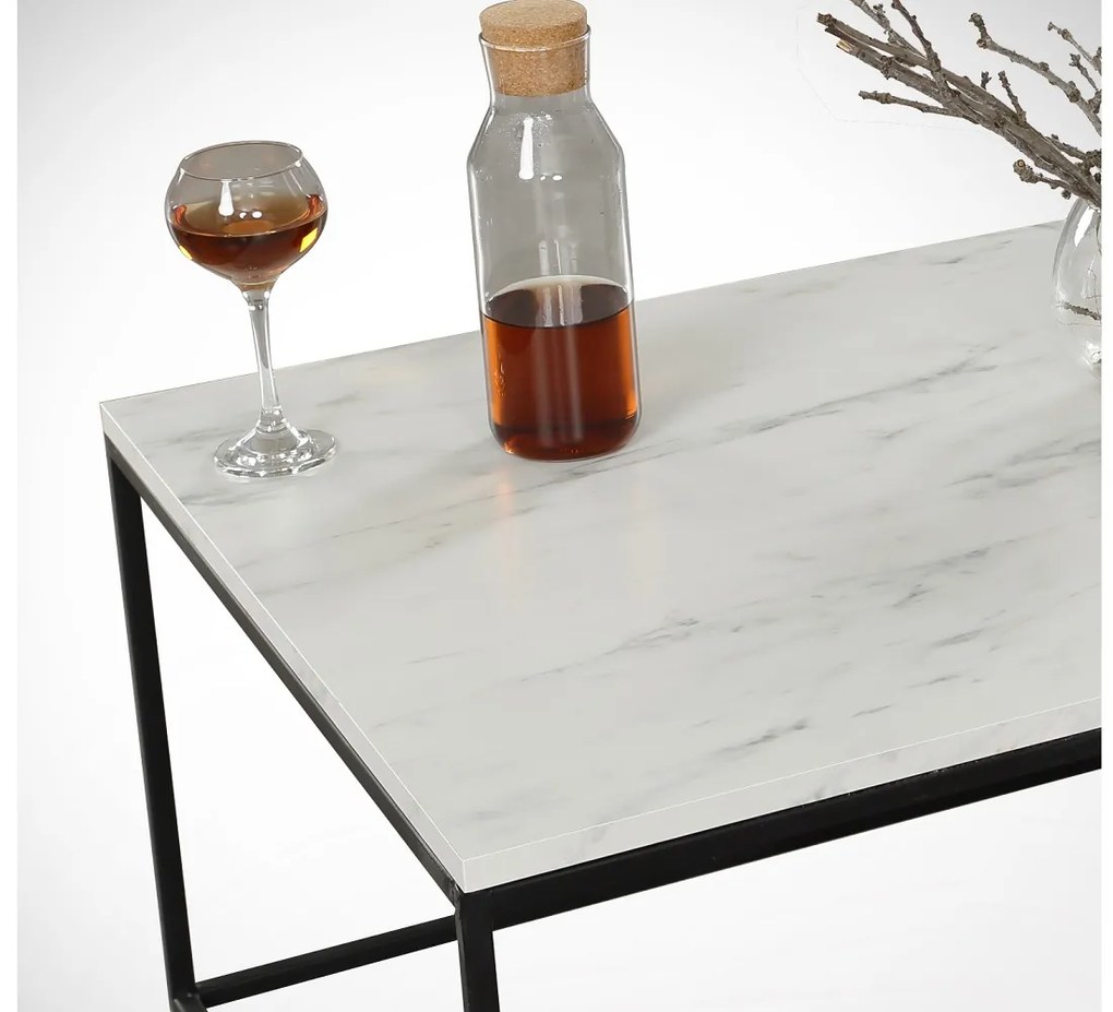 Designový konferenční stolek Pacorro 95 cm bílý