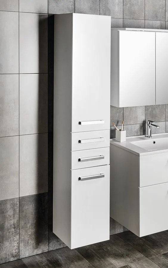 Aqualine Aqualine, VEGA Skříňka vysoká 35x184x31cm, bílá, VG185