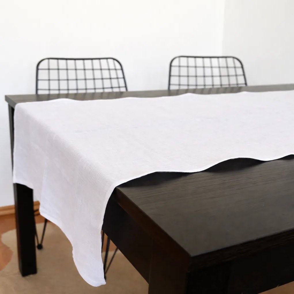 Tom Linen stolní běžec Bílý Velikost: 70x140