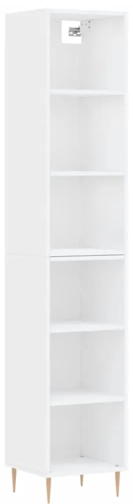 vidaXL Skříň highboard bílá 34,5x32,5x180 cm kompozitní dřevo