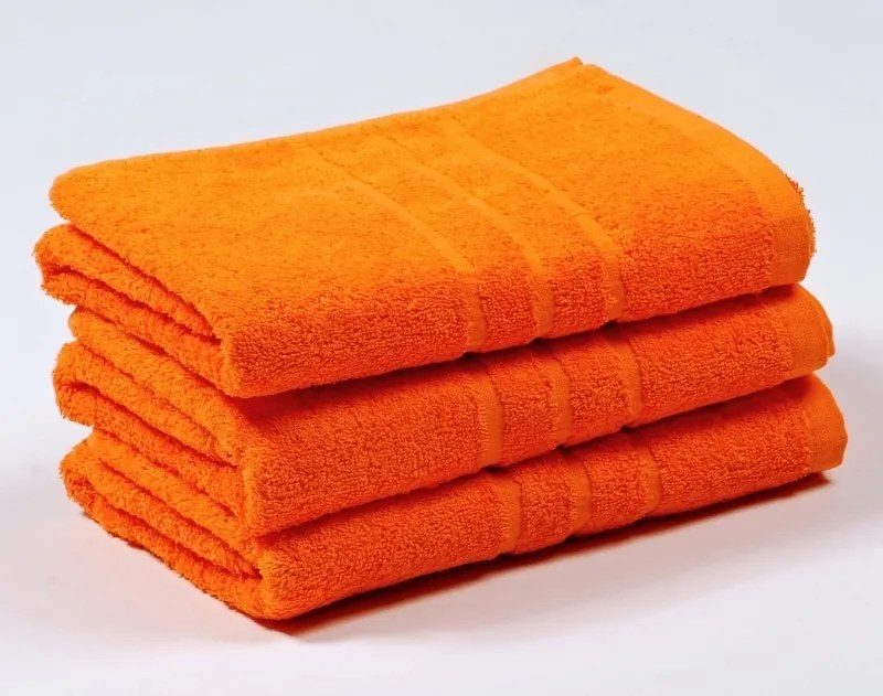Ručník froté 50x100 cm - COMFORT - oranžový