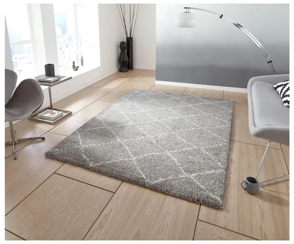 Šedo-krémový koberec Think Rugs Royal Nomadic Grey & Cream, 160 x 230 cm
