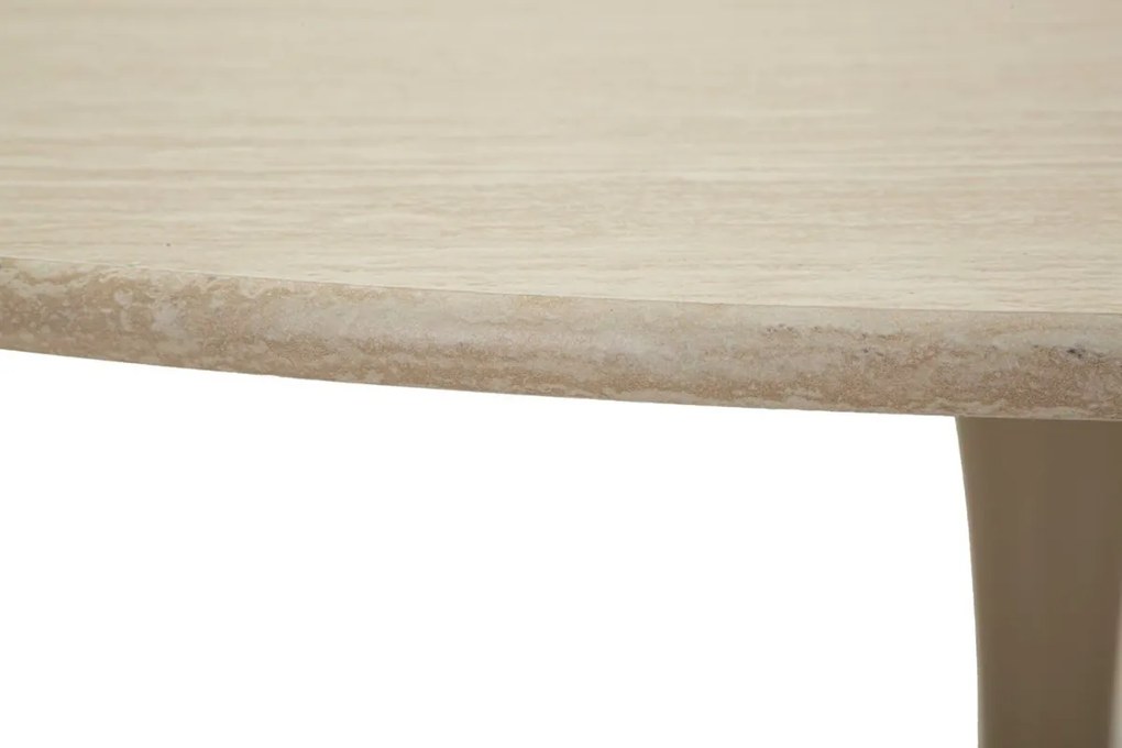 Kulatý jídelní stůl Bechora 120 cm krémový