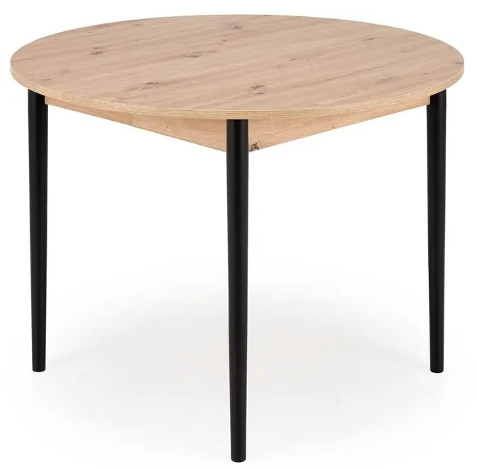 Rozkládací jídelní stůl Pivot 102/141 cm dub artisan/černý buk